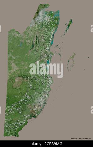 Belize, district of Belize. Solid color shape Stock Photo - Alamy