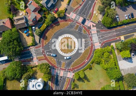 The UK's first traffic roundabout in Letchworth, Hertfordshire Stock ...