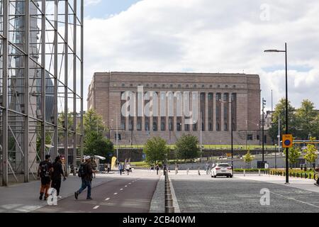 Finnish Parliament House, Eduskuntatalo, Helsinki Suomi Finland Stock ...