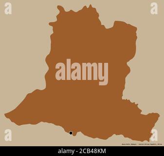 Basse-Kotto, prefecture of Central African Republic. Bilevel elevation ...
