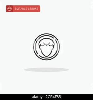 PPE Icon.Wear Hairnet Symbol Sign Isolate On White Background,Vector ...