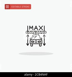 Illustration of Road Prohibitory Sign Maximum Width. Illustration on ...