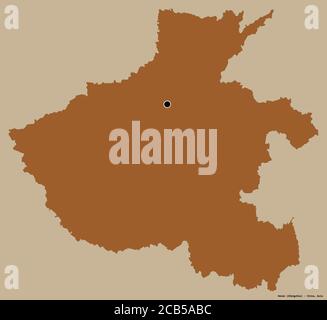 Henan, province of China. Solid color shape Stock Photo - Alamy