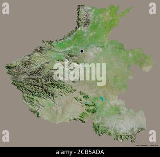 Henan, province of China. Solid color shape Stock Photo - Alamy