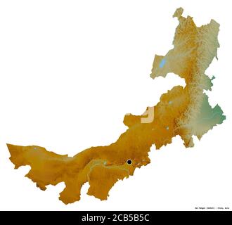 Nei Mongol, autonomous region of China. High resolution satellite map ...
