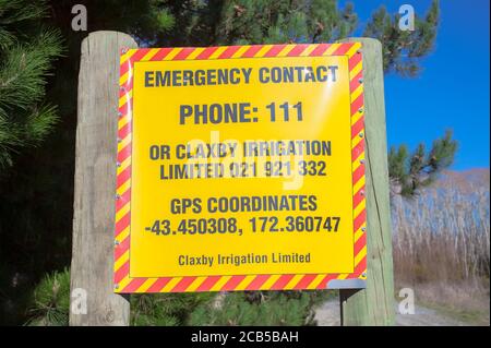 New Zealand Countryside Scenes: Danger and Warning signs e.g. on ...
