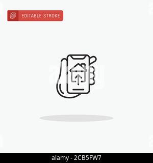 Street workout app smartphone interface vector template. Mobile page ...