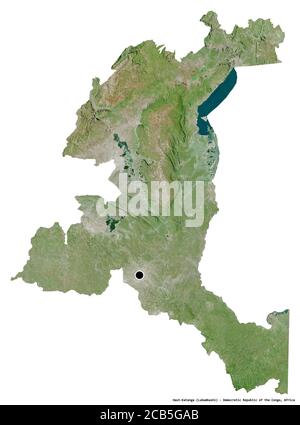 Haut-Katanga, province of Democratic Republic of the Congo. Colored ...
