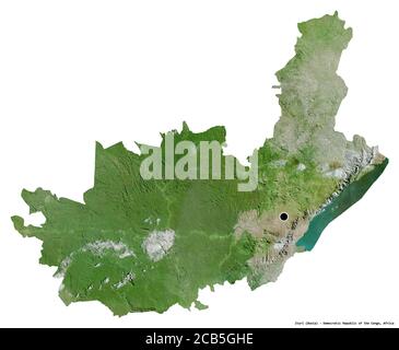 Shape of Ituri, province of Democratic Republic of the Congo, with its ...