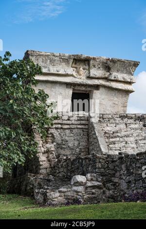 The Temple of the Diving God or Descending God in the ruins of the ...