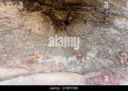 Matobo hills, "Bambata cave" rock painting site, rock art, Matobo ...