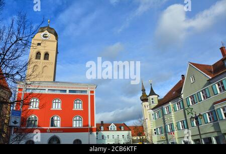 city, town, Erding, bavarian, germany, europe Stock Photo - Alamy