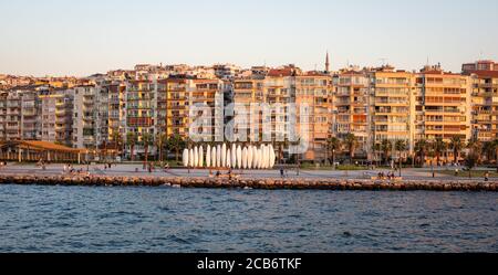 Panoramic view of Guzelyali. Guzelyali is a station on the Konak Tram ...
