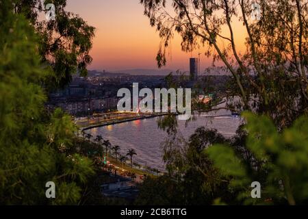 View from Goztepe shore and Goztepe bridge. Goztepe is a neighborhood ...