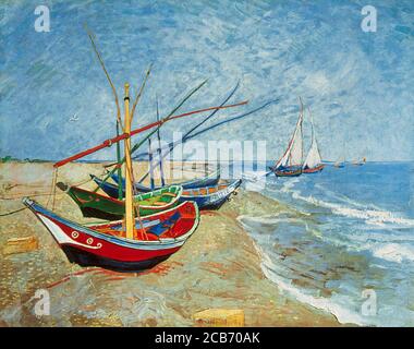 Vincent van Gogh painting Fishing in Spring 1887, The Art Institute of ...