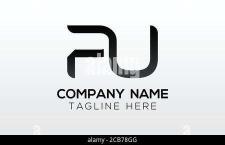Initial PU Letter Logo With Creative Modern Business Typography Vector ...