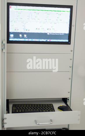 bay control unit medium voltage switchgear Stock Photo - Alamy