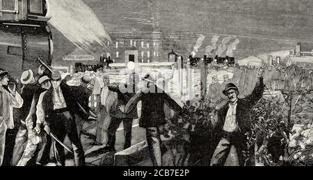 Pullman strike, 1894 Stock Photo - Alamy
