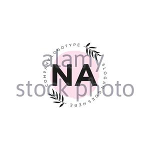 NA N A Letter Logo Design with a Creative Cut. Creative logo design ...