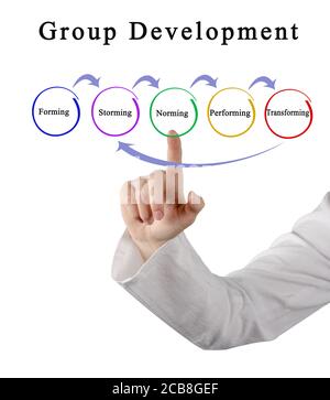 Components of Group Development Process Stock Photo - Alamy