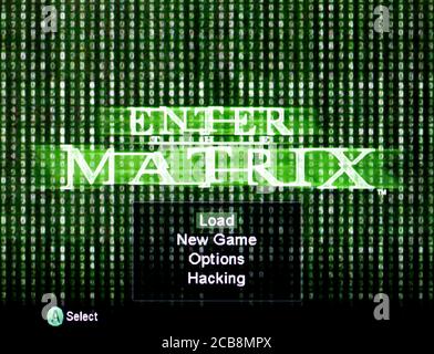 Enter The Matrix - Nintendo Gamecube Videogame - Editorial use only ...