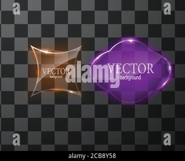 Glass vector button plane. Easy editable background Stock Vector Image ...