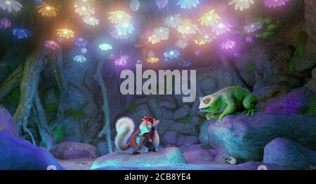 LATTE & THE MAGIC WATERSTONE, from left: Tjum, Latte, 2019. © Netflix ...