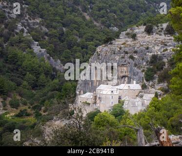 Pustinja Blaca hermitage, monastery on the Brac island, Croatia Stock ...