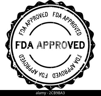 Grunge black FDA approved word hexagon rubber seal stamp on white background Stock Vector Image ...