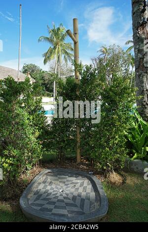 Showers at public swimming pool Stock Photo - Alamy