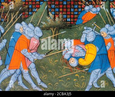 Hundred Years War between England and France (1337-1453) Battle of ...