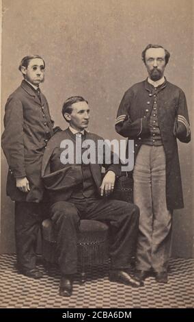 Photograph of American civil war amputees. Dated 1865 Stock Photo - Alamy