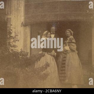 [Countess Canning with Guests, Government House, Allahabad], 1858 Stock ...