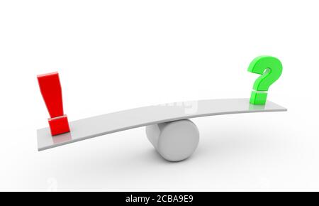 Exclamation point, mark in circle Stock Photo - Alamy