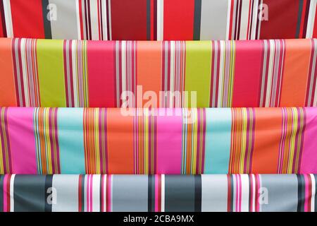 Traditional Basque fabric with color stripes Stock Photo - Alamy