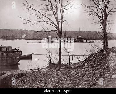 U.S. Monitor Onondaga, James River, 1861–65, Albumen silver print from ...