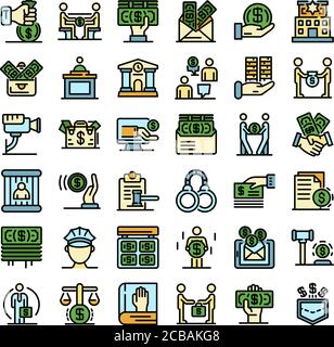 Bribery and corruption line vector icons and signs. Corruption, Fraud, Extortion, Bribe ...