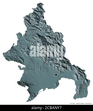 Azua, province of Dominican Republic. Elevation map colored in wiki ...