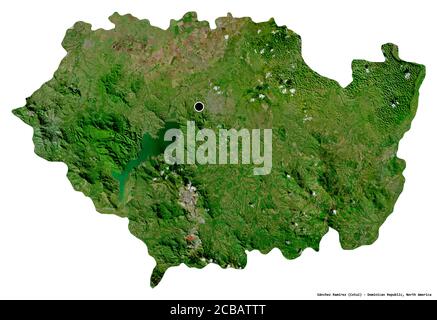 Sanchez Ramirez, province of Dominican Republic. Bilevel elevation map ...