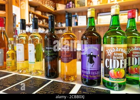 Display of biddenden vineyard kent wine, biddenden, kent, uk Stock ...