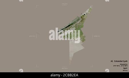 Map of Alexandria, Egypt , satellite view, map in 3d. Black and white ...