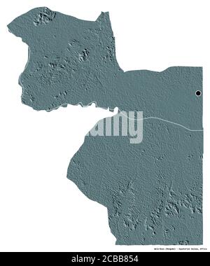 Wele-Nzas, province of Equatorial Guinea. High resolution satellite map ...