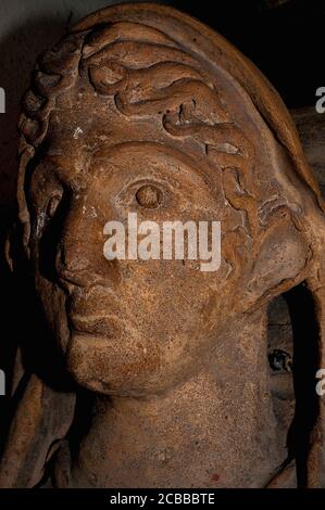 Etruscan tomb - Tarquinia National Archaeological Museum, Italy Stock ...