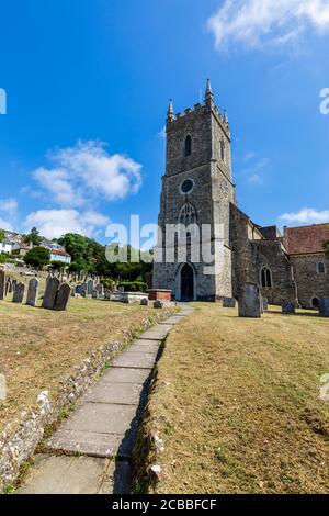 The 11th century church of St Leonard's with famous crypt, Hythe ...