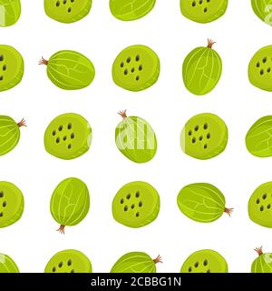 Theme big colored seamless gooseberry, bright berry pattern for seal ...