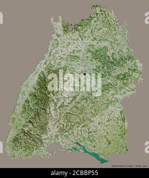 Baden-Wurttemberg, state of Germany. Solid color shape Stock Photo - Alamy