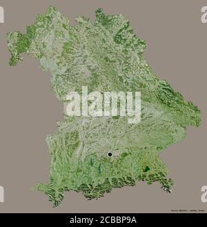 Bayern, region of Germany. Solid color shape Stock Photo - Alamy