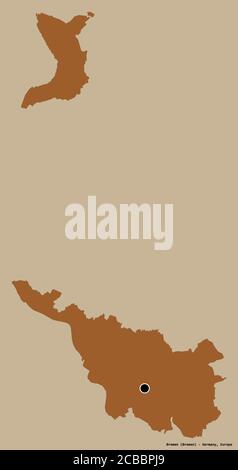 Bremen, state of Germany. Solid color shape Stock Photo - Alamy