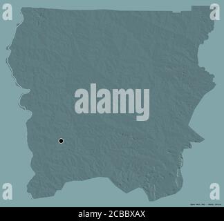 Upper West, region of Ghana. Solid color shape Stock Photo - Alamy
