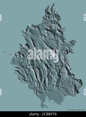 Epirus, decentralized administration of Greece. Solid color shape Stock ...